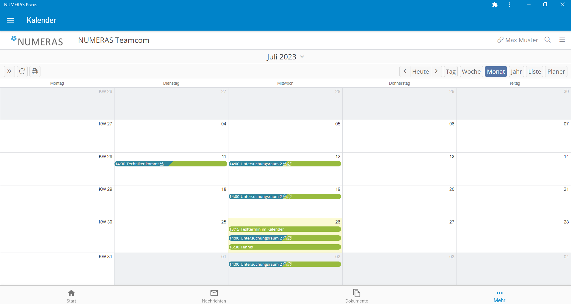 Teamcom – Digitaler Kalender – *Numeras